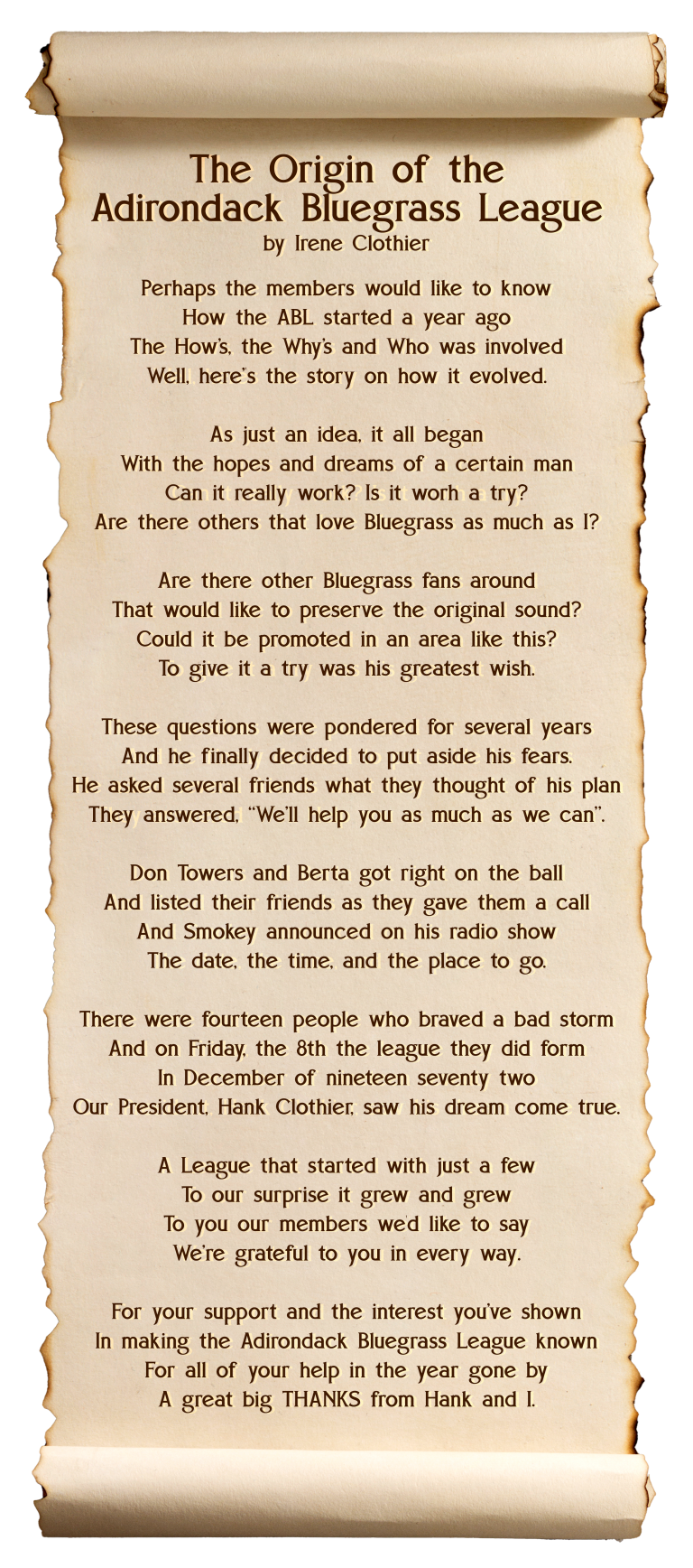 History | Adirondack Bluegrass League